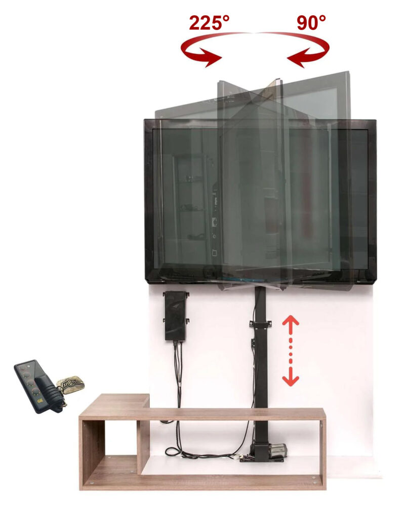 Swivel TV Lift – Motorized, Rotating TV Lift for Modern Interiors