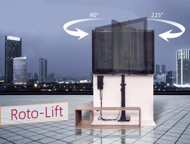 Swivel TV Lift – Motorized, Rotating TV Lift for Modern Interiors